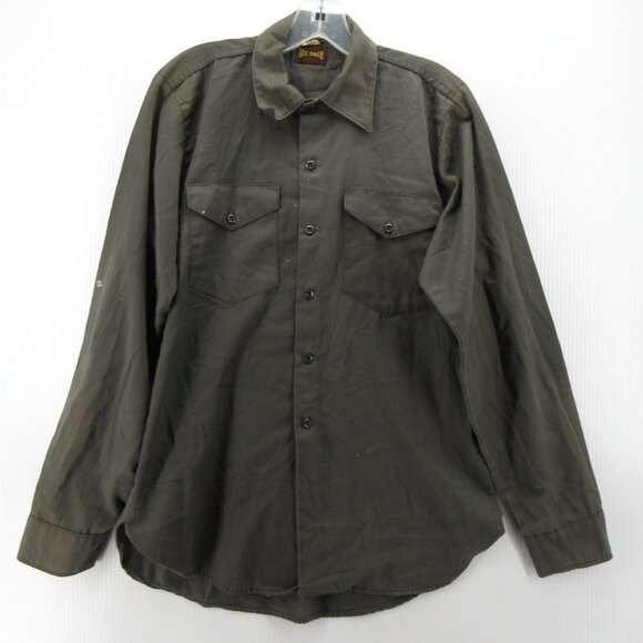 Big Smith | Shirts | Vintage Big Smith Shirt Medium Olive Sanforized 6 ...